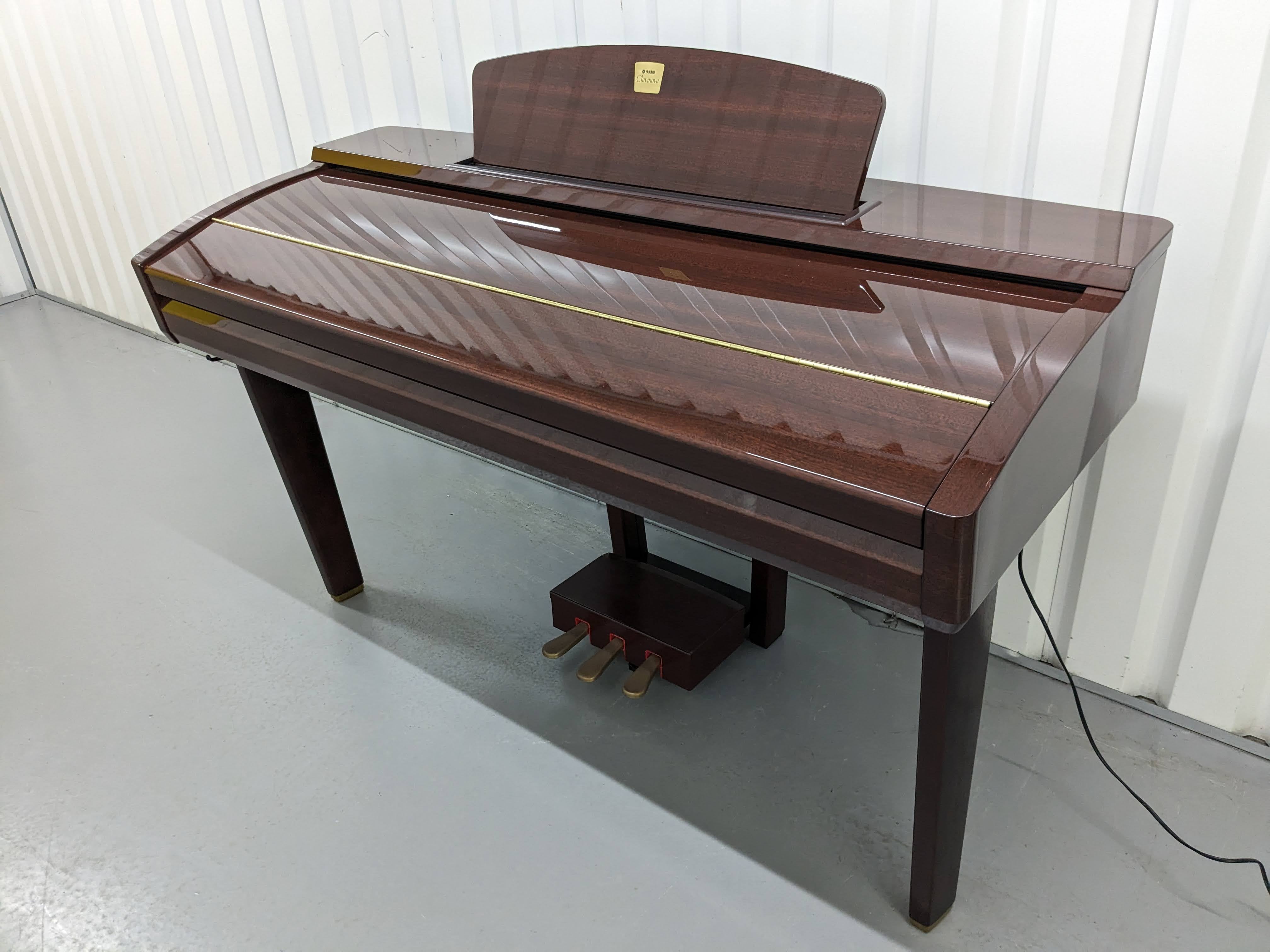 Yamaha Clavinova CVP-409 digital piano + stool polished mahogany stock ...