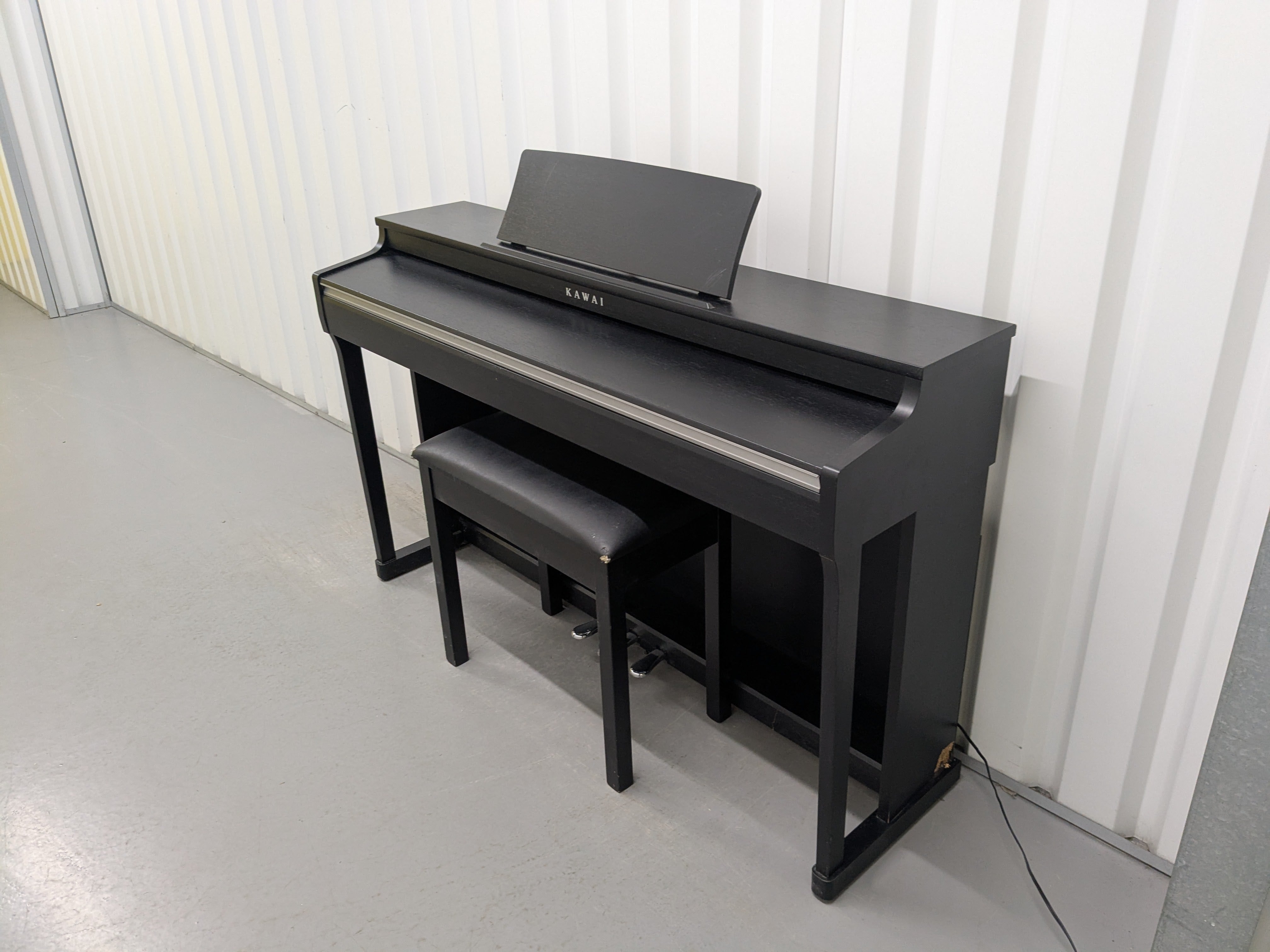Kawai CN25 digital piano and stool In satin black stock #25159 ...